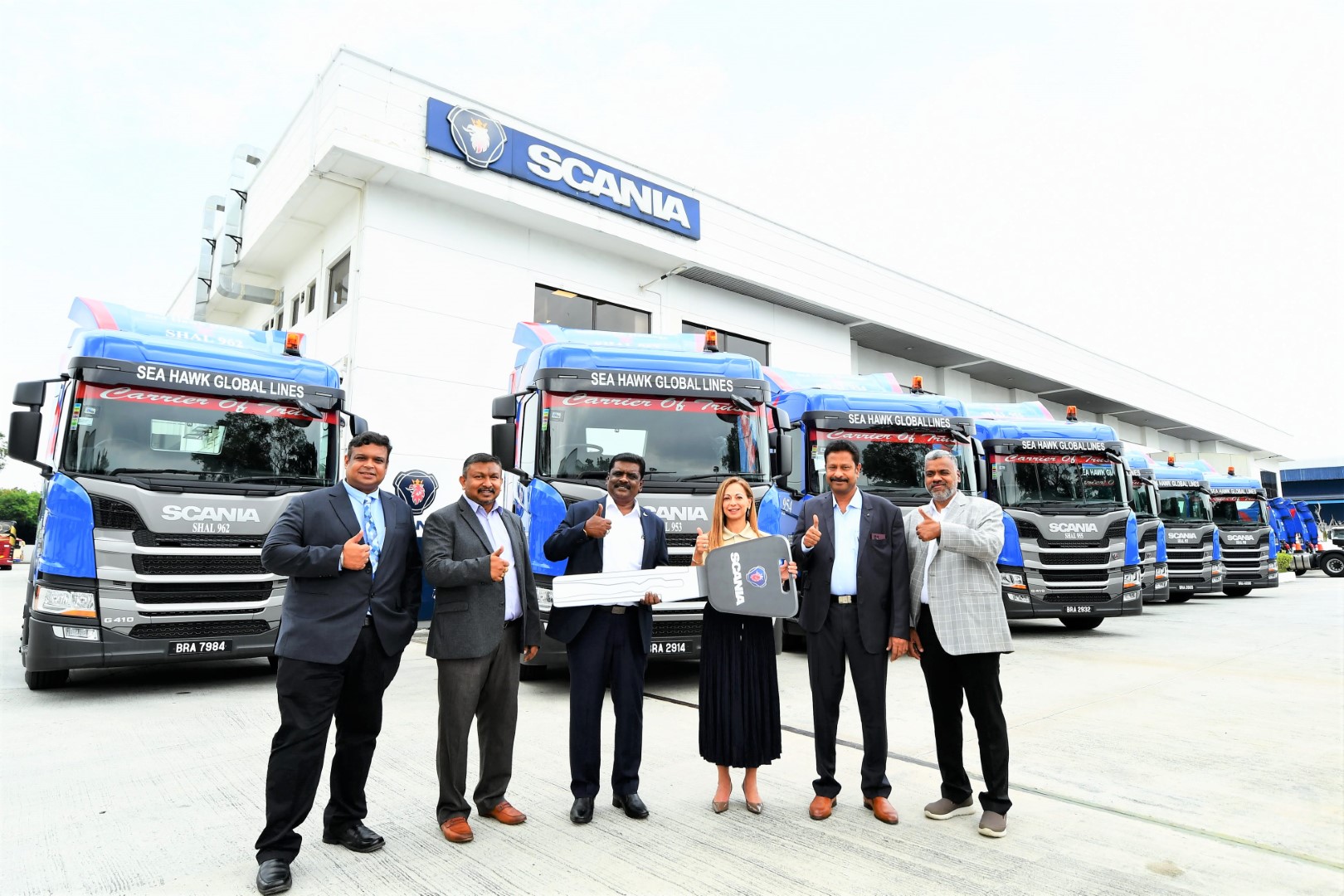 Sea Hawk Global Lines expand fleet with 40 Scania NTG trucks | Bigwheels.my
