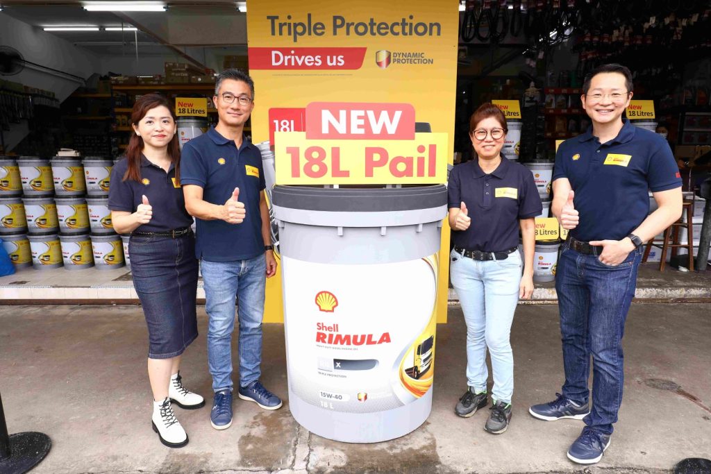 Shell Rimula R4X engine oil now comes in 18-litre pail | Bigwheels.my